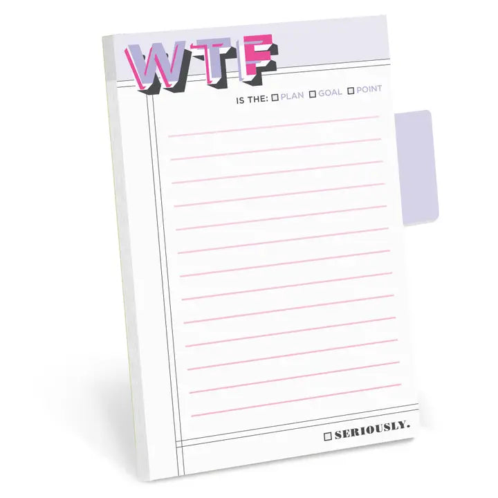 Wtf Sticky Notes / Sticky Tabs Note Pad – Bronze Seal