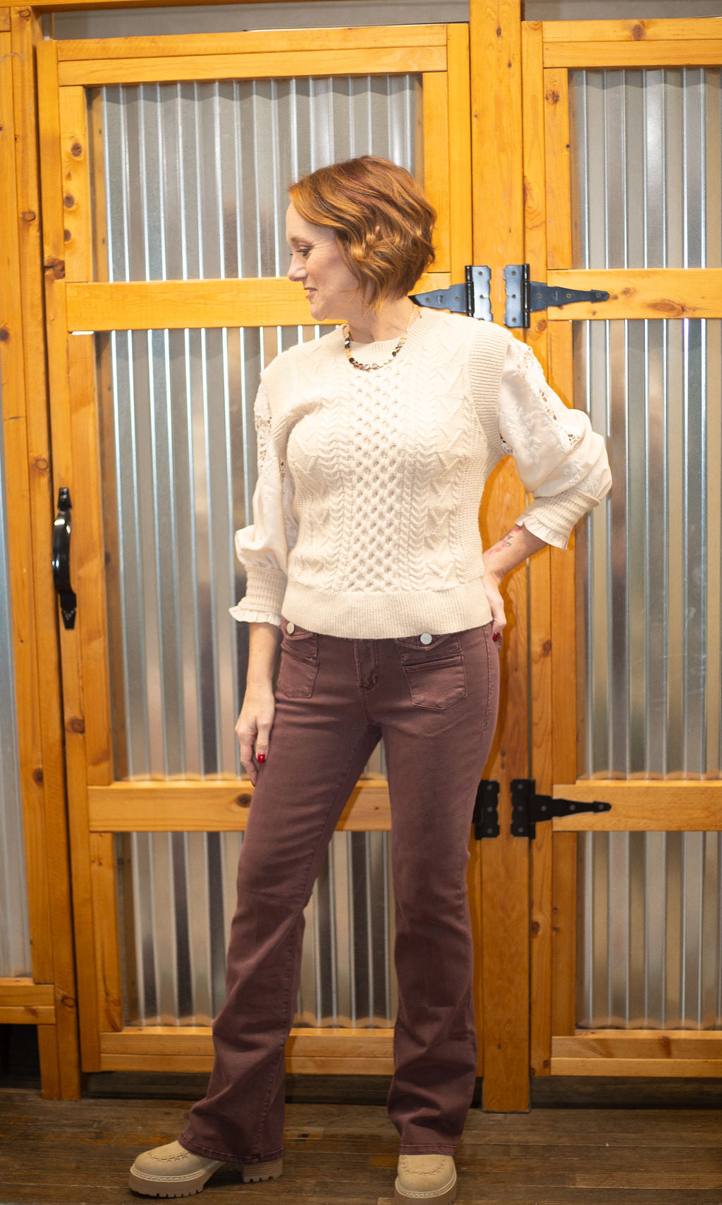 Another Love Natasha Sugar Cookie Sweater – Bronze Seal
