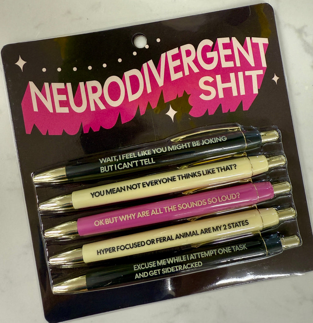 Neurodivergent Shit Pen Set – Bronze Seal